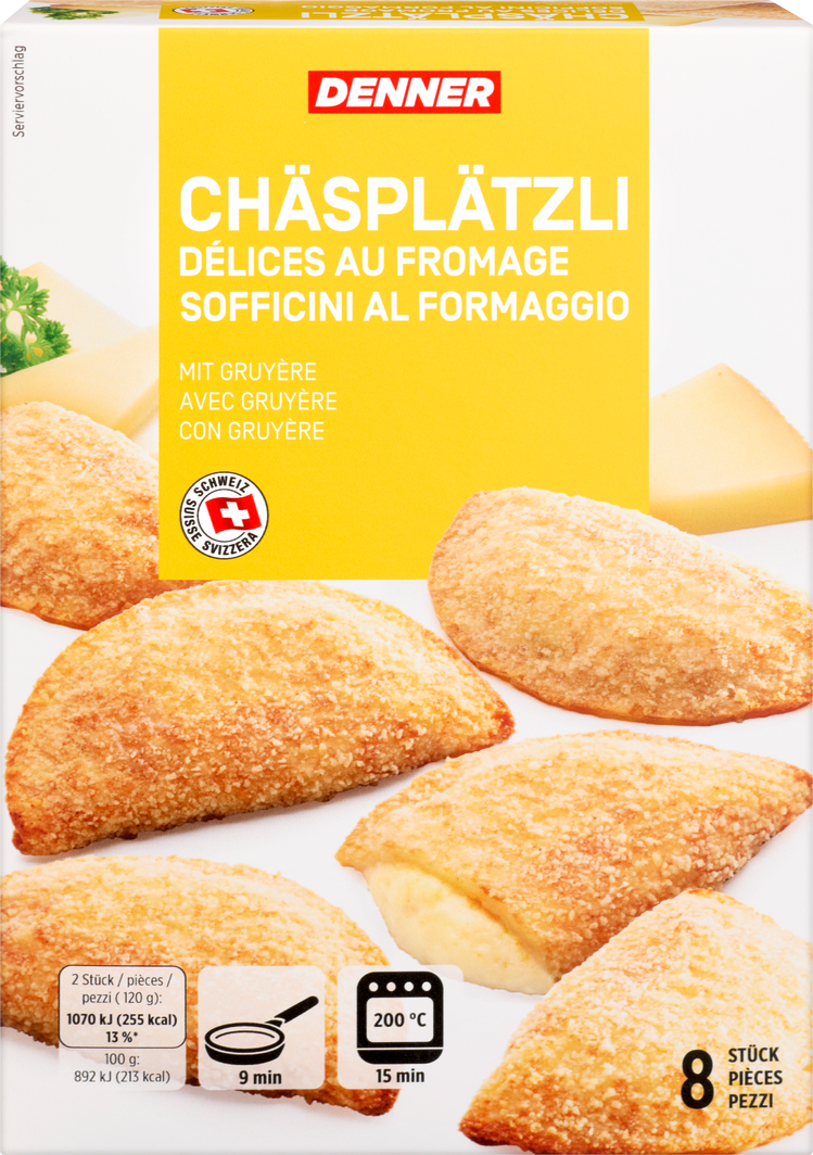 Denner Käse Plätzli - Prezzi e azioni attuali | Denner