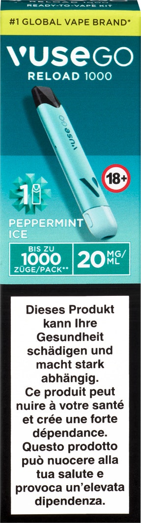 Vuse Go Reload 1000 Kit Peppermint Ice - Tabakwaren