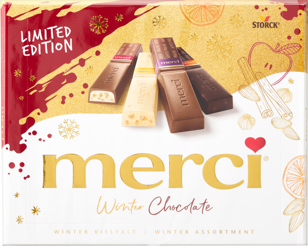 Merci Winter Chocolate Storck - Prix et actions actuelles | Denner