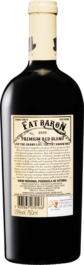 Fat Baron Premium Red Blend Vinho Regional Peninsula de