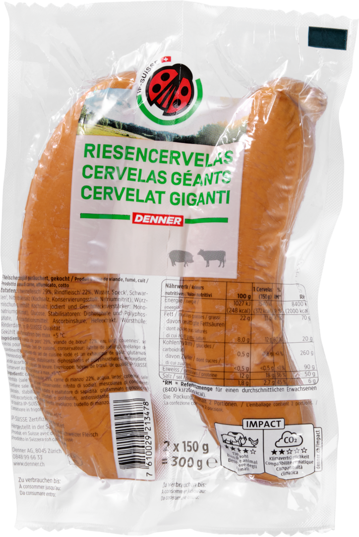 Cervelat giganti IP-SUISSE - Prezzi e azioni attuali | Denner