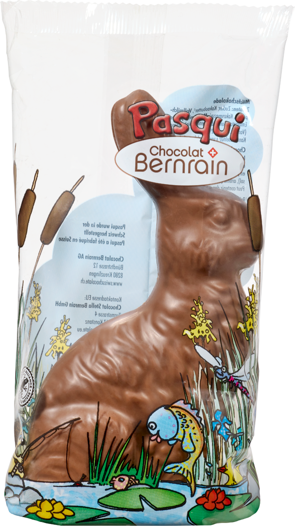 Lapin assis Pasqui Lait Chocolat Bernrain - Prix et actions
